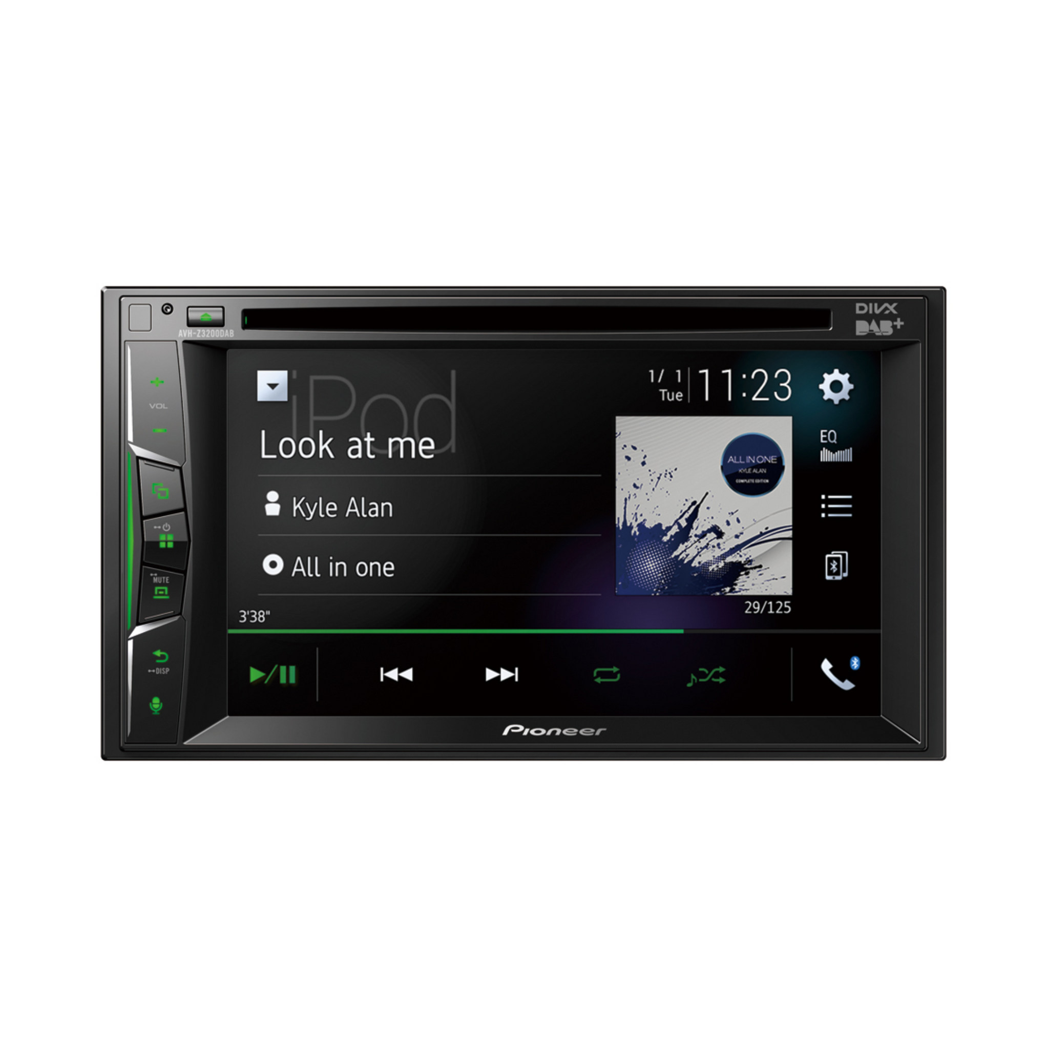Pioneer AVH-Z3200DAB Double Din 6.2" Multi-touchscreen Car Stereo ...